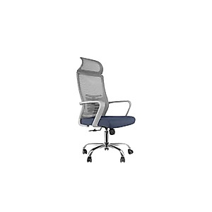 Lifetime Home Ergonomic Office Chair, High Back Desk Chair with Lumbar Support, Upgraded Wheels, Height Adjusting, Swivel Computer Task Rocking Mesh Executive Office Chair (Navy Blue)