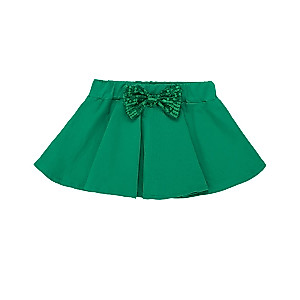 LENSOUS Infant Baby Girls Mommy's Lucky Charm ST. Patrick's Day Green Tutu Dress Skirts Set (Green, 3-6 Months)