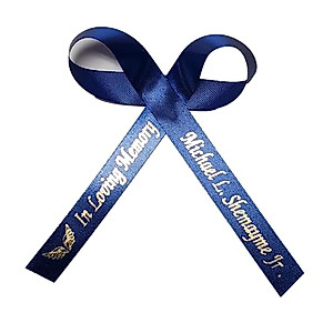 Personalized Ribbons for Bridal Shower Wedding Party Favors or Baby Birthday Bows Bapitsm Christening - Cut or Assembled Bows Custom Ribbon