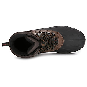 Eddie Bauer Leaven Worth Insulated Mens Hiking Boots | Waterproof Shell, Multi-Terrain Lugs, Warm & Comfortable Design Rubber Traction Outsole with Memory Foam Insole