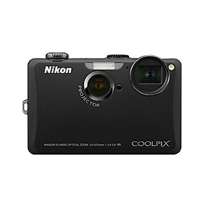 Nikon Coolpix S1100pj 14 MP Digital Camera with 5x Wide Angle Optical Vibration Reduction (VR) Zoom and 3-Inch LCD and Built-in Projector (Black) (OLD MODEL)