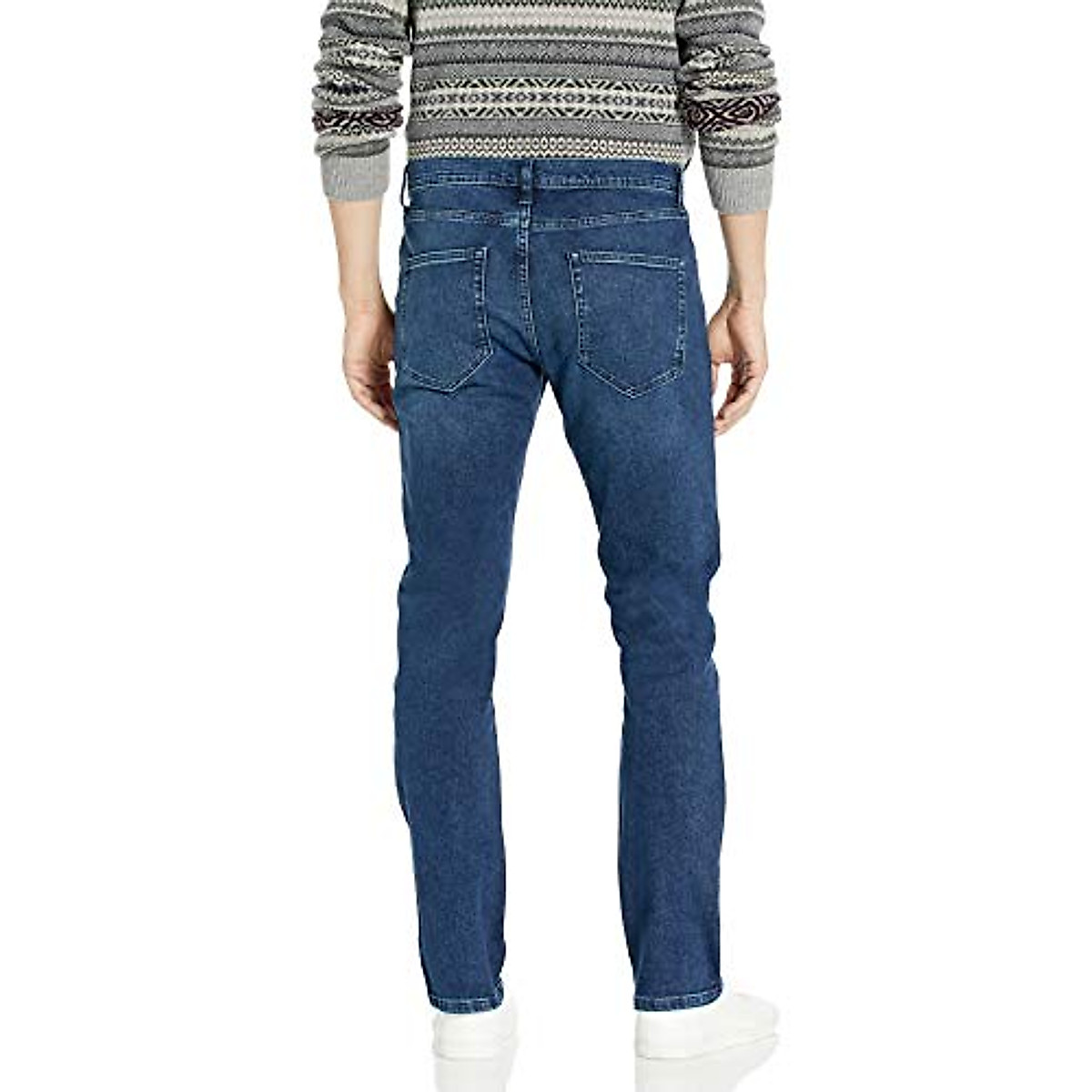 Amazon Essentials Men's Comfort Stretch Straight Slim-Fit Jean (Previously Goodthreads), Medium Indigo, 33W x 30L