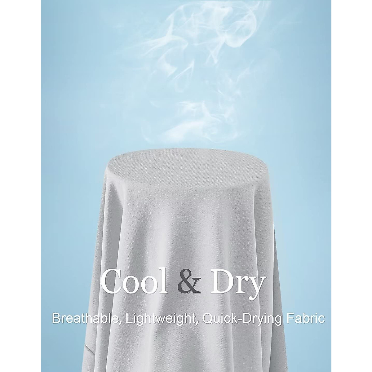 Boladeci Mens Summer Shirt Fishing Hoodie UPF 50+ UV Protection Sun Shirts Long Sleeve Cooling SPF Rash Guard Tops Tee T-Shirts Swim Shirts M Gray