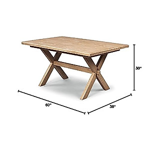 Homestyles Cambridge Dining Table, Off White