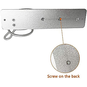 Hair Dryer Holder Wall Mount,Blow Dryer Organizer Wall Mounted Flat Irons,Curling Wands Save Space & Easy to Install Multi-Functional Hair Dryer Rack for Bedroom & Bathroom (Aluminum, siliver)