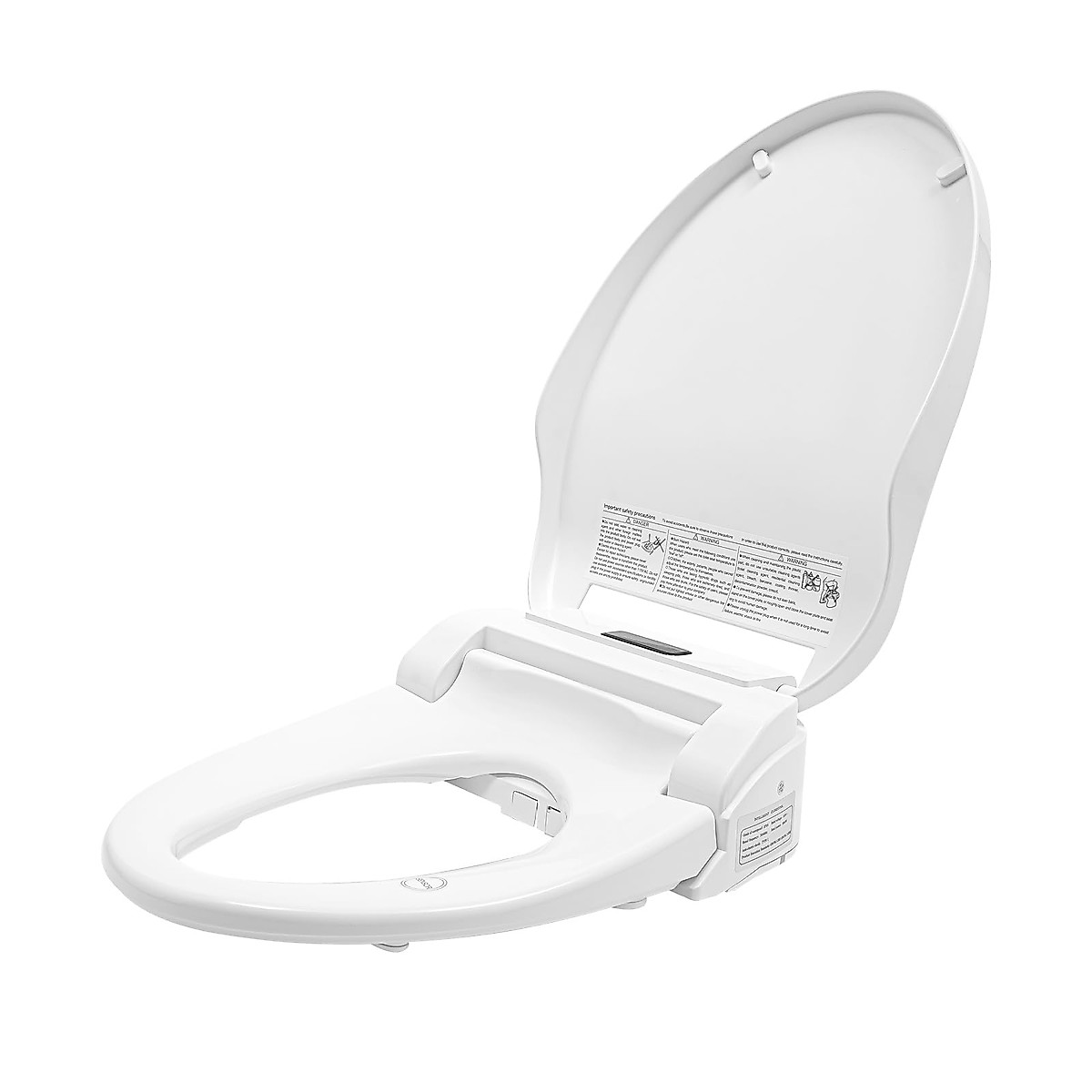 Electric Bidet Toilet Seat, 1000W Smart Bidet Toilet Seat, Elongated Heated Toilet Seat, Adjustable Temperature, Multiple Cleaning Modes