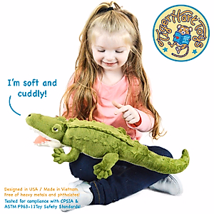 TigerHart Carioca The Crocodile - 19 Inch Large Alligator Stuffed Animal Plush