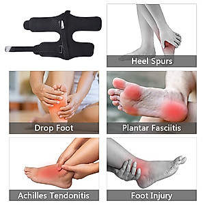 PENCHEN Foot Splint Brace Plantar Fasciitis Night Splint Drop Foot Orthotic Brace for Tendonitis Heel and Ankle Pain 1pc