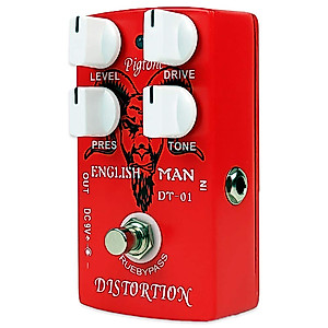 Guitar Effect Pedal Analog Distortion DC 9V True Bypass(US PP-30)