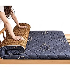 Yopeango King Size, Cool Gel Infused Memory Foam and Pocket Spring Mattress, Bed in a Box,Blue A-60X120cm