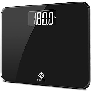 Etekcity Digital Bathroom Scale for Body Weight for People, Extra Wide Platform and High Capacity, Large Number and Easy-to-Read on Backlit LCD Display, 440 lb