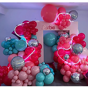 KALOR 18 Inch Hot Pink Balloons, 10 Pcs Hot Pink Matte Latex Balloons Big Round Balloons for Wedding, Baby Shower, Birthday Party and Event Decoration