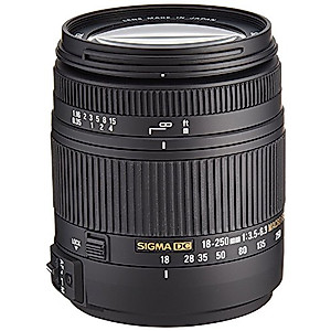 Sigma 18-250mm f3.5-6.3 DC Macro OS HSM for Canon (883101) (Renewed)