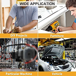 M3 Flat Head Wood Screws Assortment Fasteners Kit 420pcs,Phillips Drive Countersunk Head Self-Tapping Screws,Carbon Steel,Contains 20pcs M6 Screw Anchors
