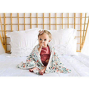 Copper Pearl Large Premium Knit Baby Swaddle Receiving Blanket Leilani