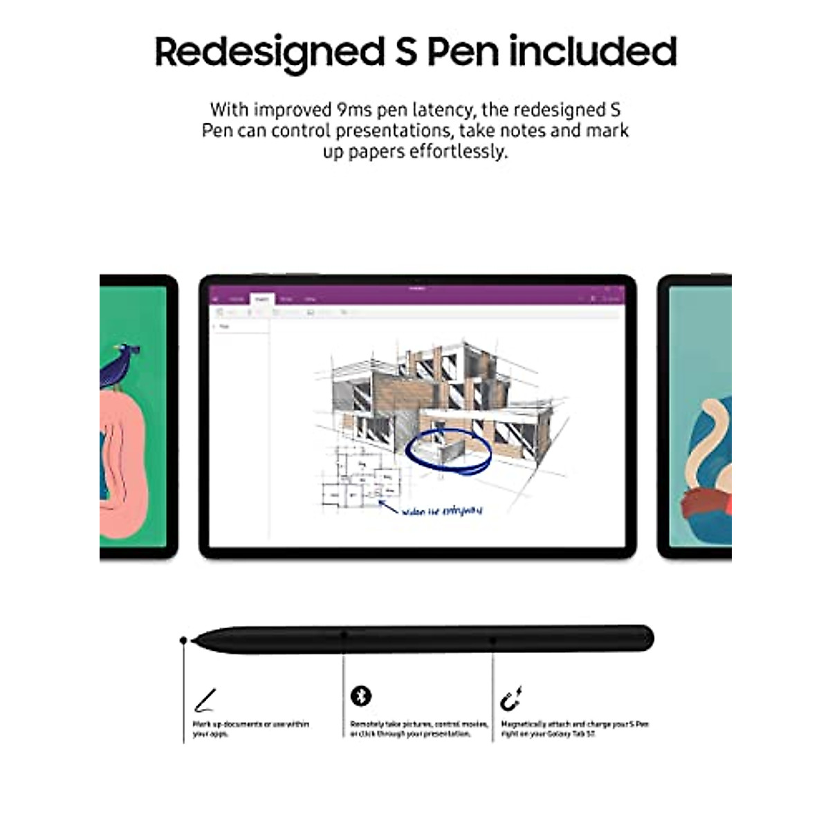 Samsung Galaxy Tab S7 (5G Tablet) LTE/WiFi (T-Mobile), Mystic Black - 128 GB (2020 Model - US Version & Warranty) - SM-T878UZKATMB (Renewed)