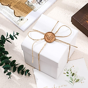 Wax Seal Stickers Envelope Seal Stickers Wedding Invitation Envelope Seals Self Adhesive Gold Stickers for Party Invitaion, Christmas, Gift Wrapping (Eucalyptus Style, 100 Pieces)