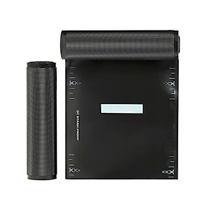 Stash Proof Vacuum Seal Rolls 11" x 25' 2 Pack (50 Feet Total) (Black and Black) 5.5 Mil - BPA Free Commerical Grade Food Saver for Storage, Sous Vide, and Meal Prep Sealer Bag