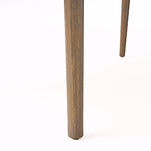 GDFStudio Outdoor Acacia Wood Expandable Dining Table, Gray