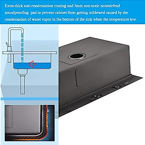 33-Inch Drop in Workstation Kitchen Sink - VOKIM 33 x22Inch Single Bowl Kitchen Sink 16 Gauge Stainless Steel 10'' Deep Handmade Kitchen Sink with Cutting Board& Strainer