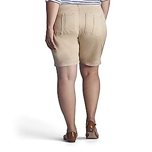 Lee womens Plus Size Relaxed-fit Avey Knit-waist Cargo Bermuda shorts, Café, 18 US