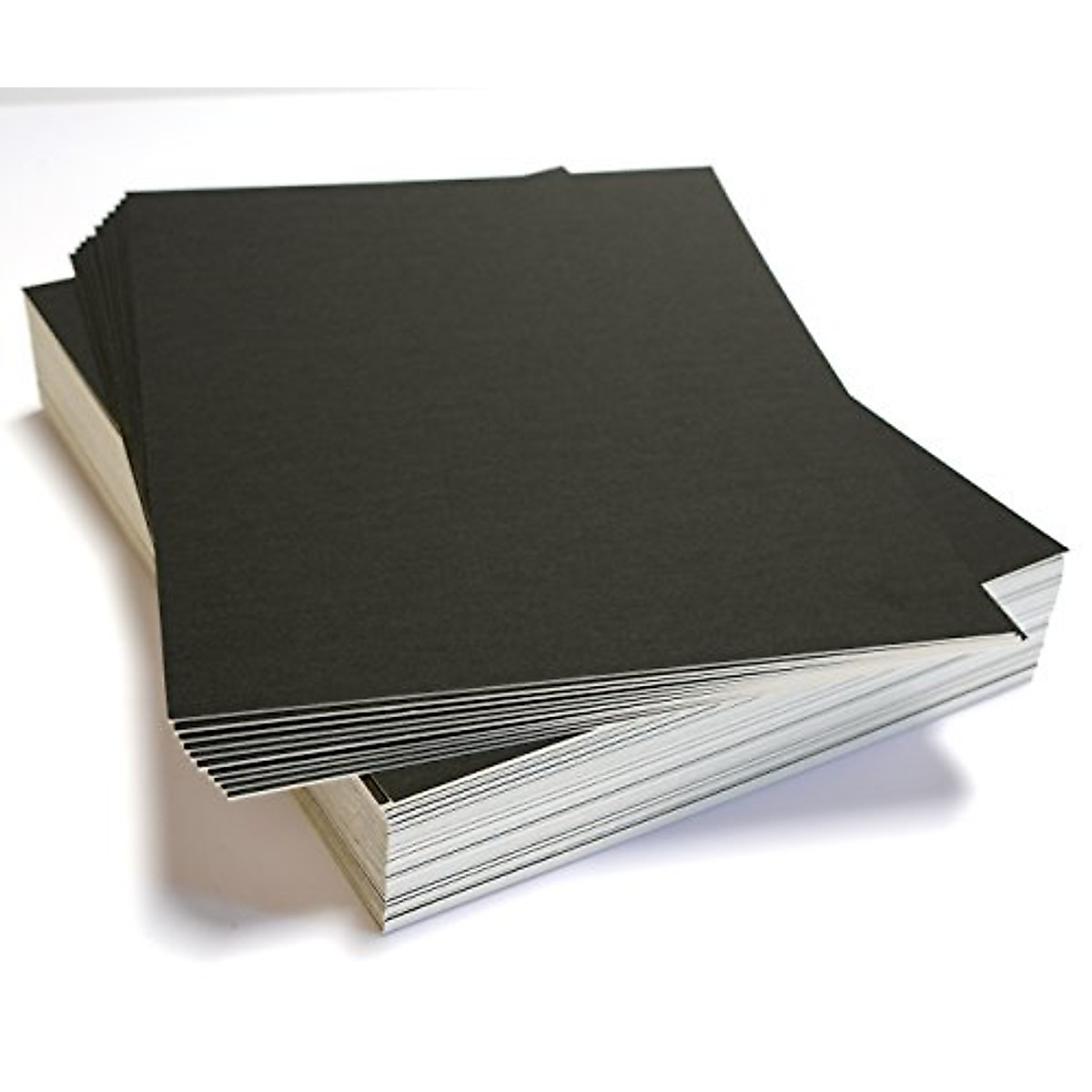 topseller100, Pack of 50 sheets 11x14 UNCUT matboard / mat boards (Black)