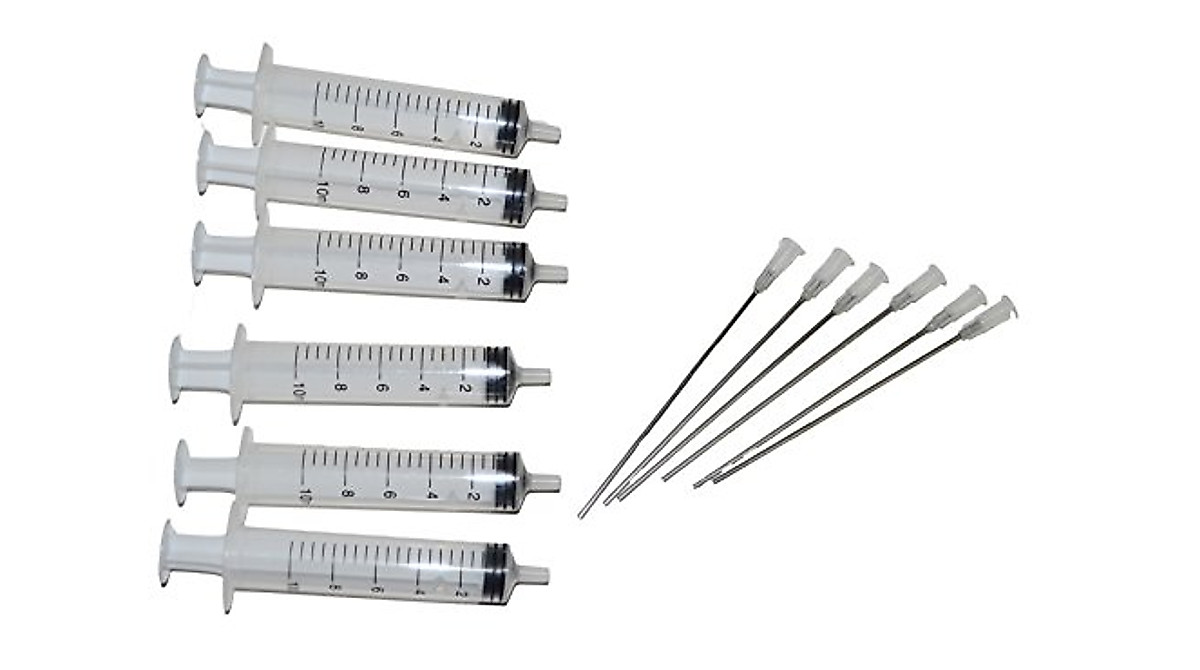 6 Long-Needle Syringes for Precise Ink Refill in CISS Systems
