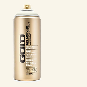 Montana Cans GOLD Spray Paint, 400ml, Shock Cream White (MXG-S9110)