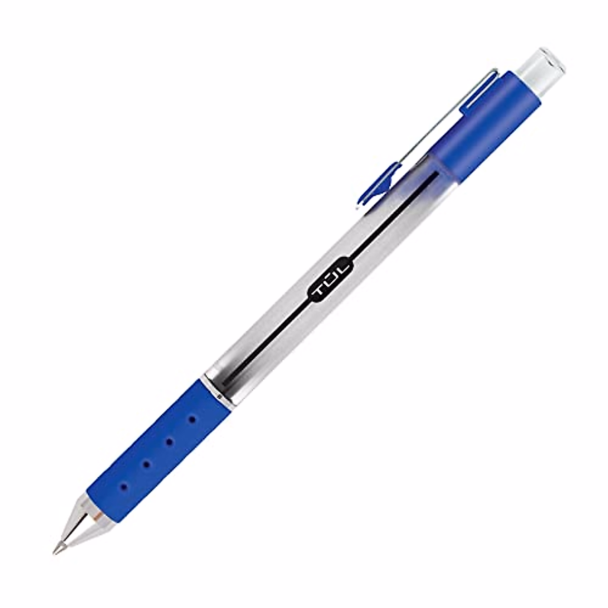 TUL Retractable Gel Pens, Bullet Point, 0.7 mm, Gray Barrel, Assorted Standard Ink Colors, Pack Of 8