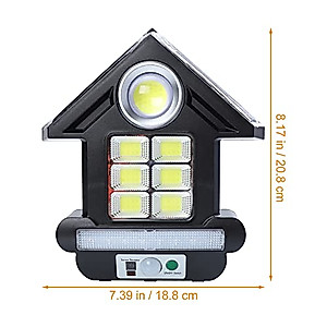 ibasenice 1 Set of Solar Sensor Wall Lamp Outdoor Street Garden Lighting Lamp for Home