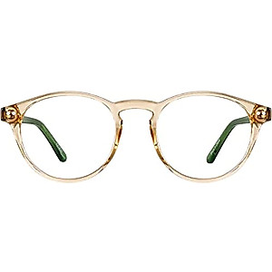 ZENNI Blue Light Blocking Glasses for Women Men Stylish Citrine Round Frame Relieve Digital Screen Eye Strain UV Protection