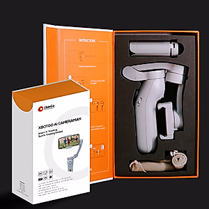 XbotGo AI Sports Gimbal, Auto Sports Gimbal Camera for Team Tracking, AI-Powered 3-Axis Gimbal Stabilizer for Basketball & Soccer Recording, Live Streaming, Portable & Foldable, Support iOS Android