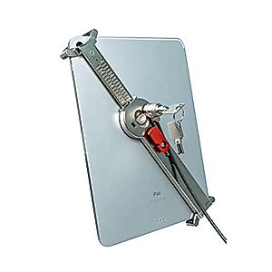 CTA Digital Adjustable Arm Grip Rotation Wall Mount for 8-12.75 Inch Tablets