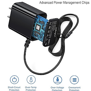 UpBright 6V AC/DC Adapter Compatible with Knee Icer Wrap D0660 10701 Kodiak Cube Glacier 10901 BEG10711 D 0660 00660 Logitech F540 Wireless Base A-E0001 843-000038 6VDC 600mA 6.0V Power Supply Charger