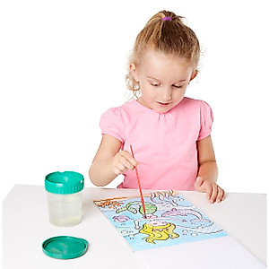 Melissa & Doug My First Paint With Water Art Pad - Cheerleaders, Flowers, Fairies, and More (24 Pages)
