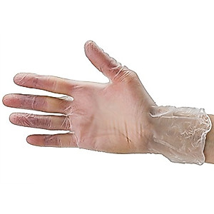 Disposable Plastic Vinyl Clear Gloves (Small, 100, Count)
