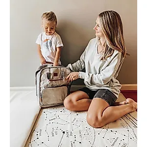 Out of the Woods Supernatural Paper Backpack Multi-Pocket Backpack with Vegan Paper – Washable Backpack with Zippered Body & Front Pocket – Sustainable, Ethical Backpack / Laptop Bag