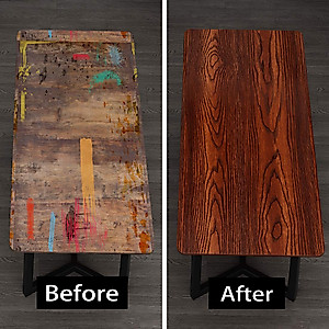 Livelynine Cherry Wood Contact Paper for Cabinets Desk Table Top Peel and Stick Cabinet Covering Mahogany Wood Grain Wallpaper Adhesive Liner Laminate Sheet Veneer Furniture Vinyl Wrap 15.8X78.8