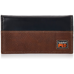 Timberland PRO mens Rfid Leather Long Bifold Rodeo Wallet With Rfid, Teak, One Size