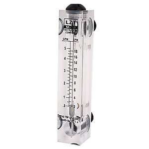 uxcell LZT M-15 1/2BSP 0.5-5 GPM Water Flow Measuring Panel Type Flowmeter