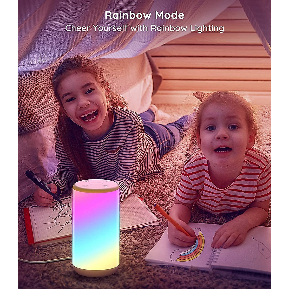 Govee RGBIC Table Lamp, Smart Lamp Work with Alexa, LED Beside Lamp with Music Sync and 43 Scene Modes, Ambiance Color Changing Lamp for Bedroom Decor, Dimmable Night Light (Corded Electric)