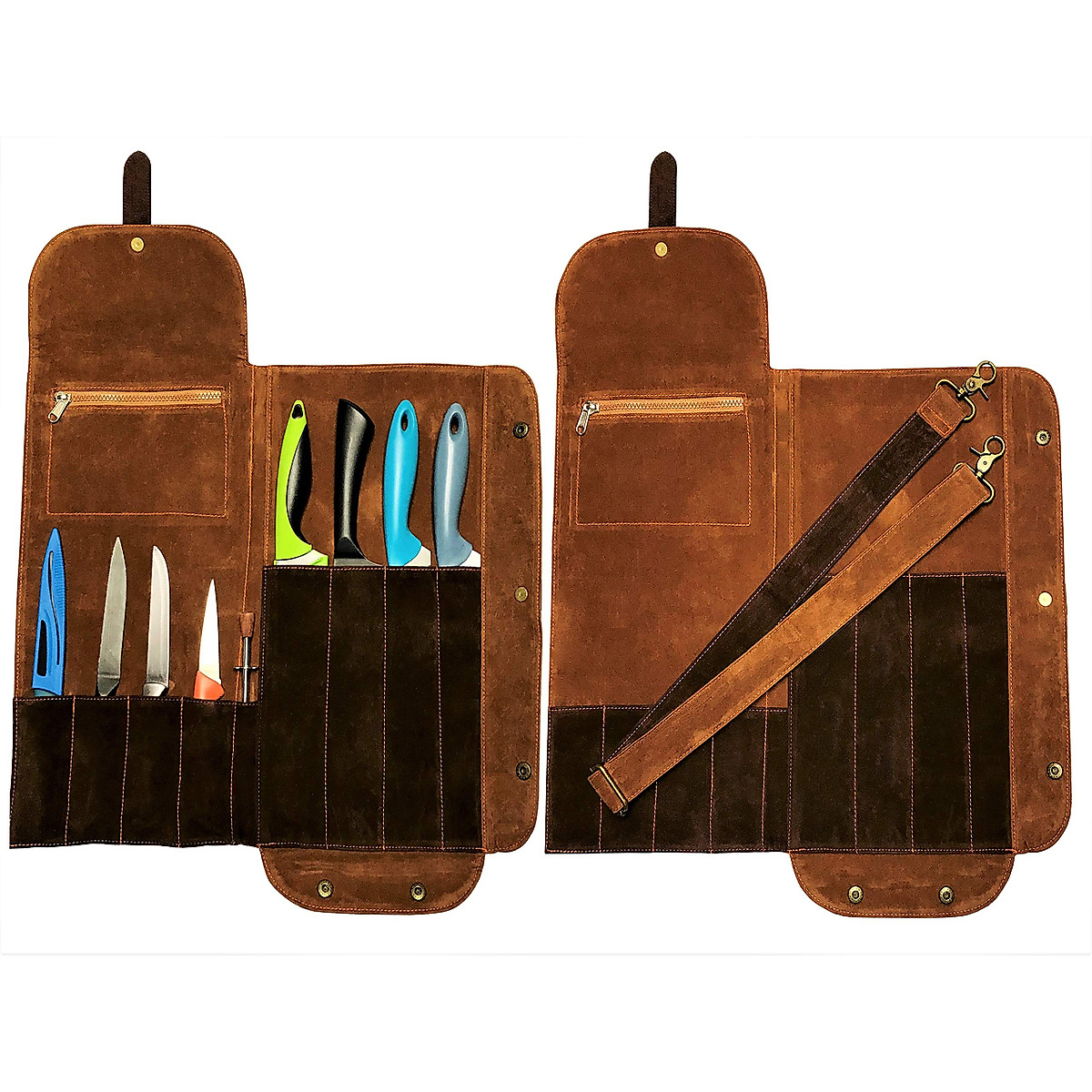 MiM Houston Chef's Knife Roll Chef Knife Bag Knife Bag Backpack (Cross Body) Knife Bag for Chefs Unique Gift For Him Limited Edition
