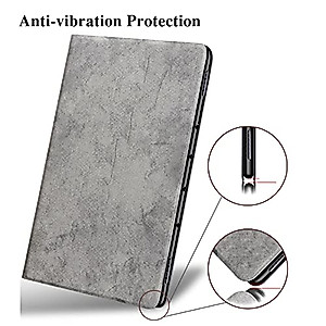 MEOORHE Comfortable Business Leather Tablet Case for Samsung Galaxy A7 Lite A8 A 10.1 Slim and Light Design Folio Adjustable Support Protector Cover(Light Blue,A7 Lite 8.7 2021 T220)