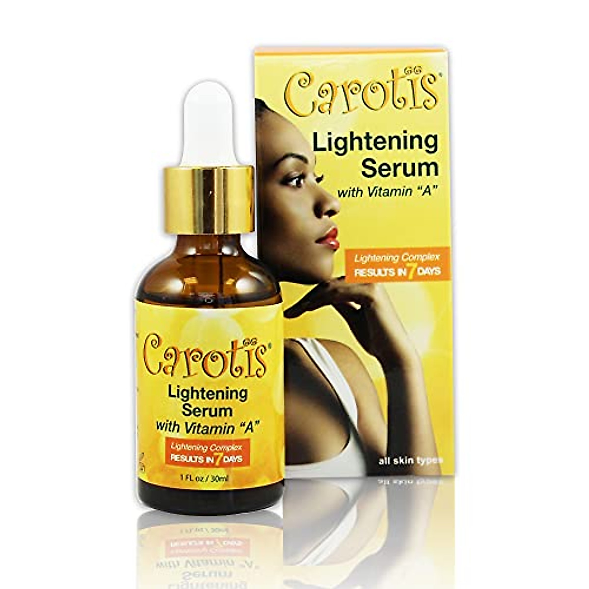 CAROTÏS, Skin Brightening Serum | 1 fl oz / 30 ml | Helps to Remove Dark Circles, Wrinkles & Spots, with Carrot Oil and Vitamin A