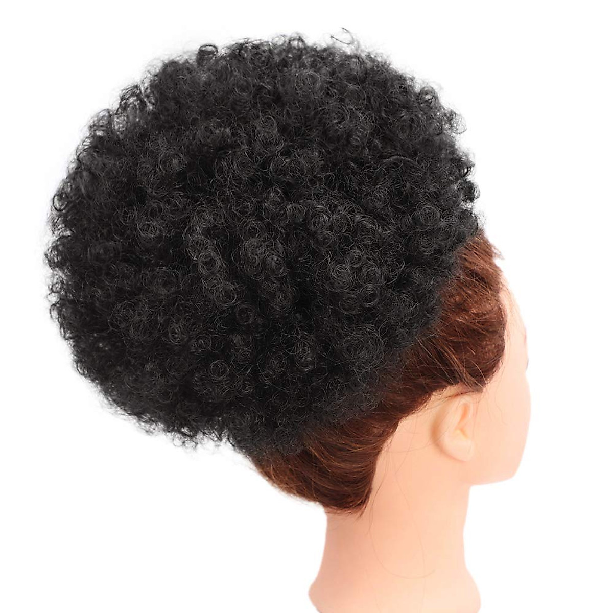 AISI QUEENS Extra Large Afro Puff Drawstring Ponytail for Women,Big Black Afro Kinky Curly Hair Bun Synthetic Hairpieces Clip in Hair Extensions for Black Women Girls (Extra Large,1B#)