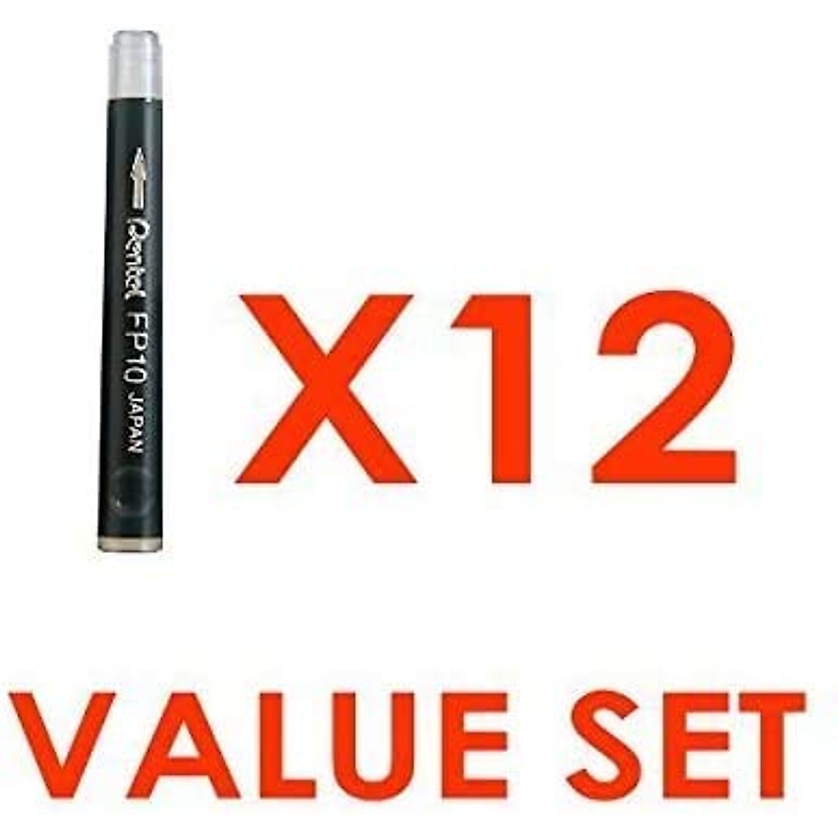 Pentel Arts Pocket Brush Refills, Black Ink / Value Set of 12 （With Our Shop Original Product Description）