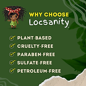 Locsanity 2-in-1 Shampoo and Conditioner for All Types of Dreadlocks and Hairstyles – Moisturizing, Nourishing, and Hydrating Shampoo and Conditioner (12 fl oz)