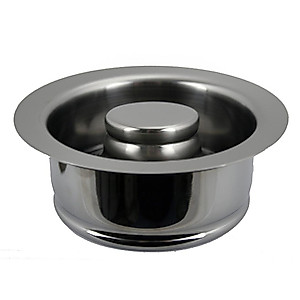 Westbrass D2089-07 4-1/4" Kitchen Sink Waste Disposal Drain Flange and Stopper, Satin Nickel