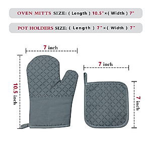 Get Ready to Undo Your Pants,Oven Mitts and Pot Holders Sets of 2，Funny Oven Mitt，Silicone Non-Slip Oven Mitts,Kitchen Gift for Women，Birthday Gifts for Mom, Wife, Girlfriend, Grandma