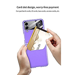 SHIEID Samsung Z Flip 4 Case with Ring, Galaxy Z Flip 4 Case with Screen Protector Electroplating Border Design Protective Cover for Samsung Galaxy Z Flip 4 5G, Mist Gold